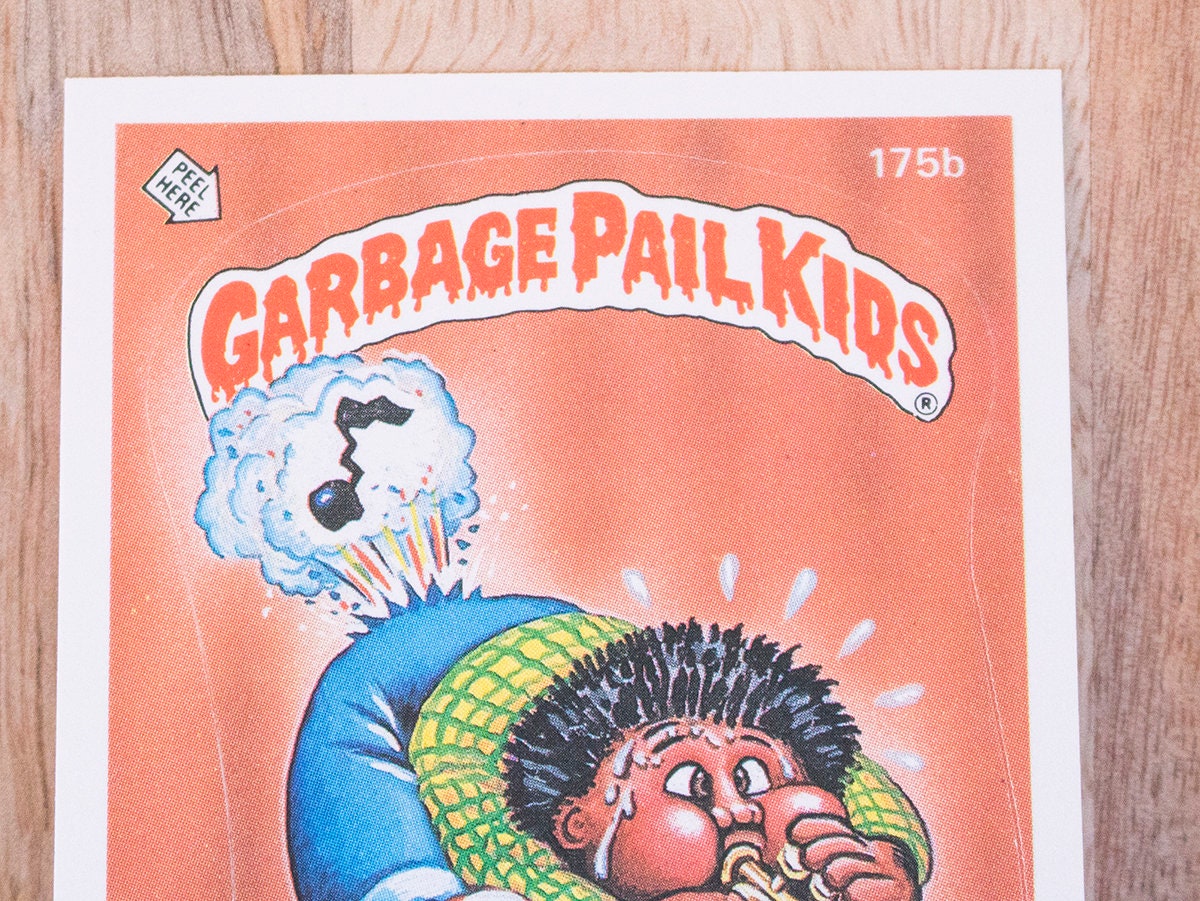 1986 Garbage Pail Kids Card, Johnny One-note, 5th Series 175b, Lot 21 ...