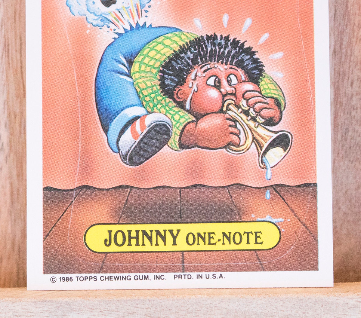 1986 Garbage Pail Kids Card, Johnny One-note, 5th Series 175b, Lot 21 ...