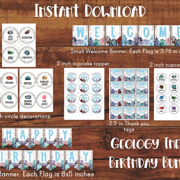 Geology Birthday - Etsy