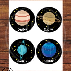 PRINTABLE Solar System Party Pack, Outerspace, Astronaut Party Cut Outs ...