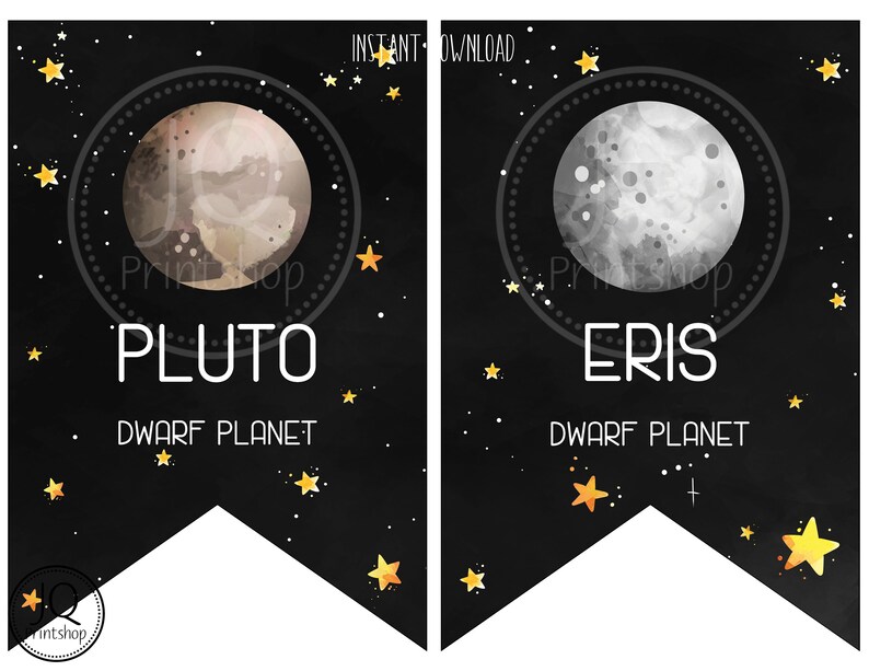 Printable Space Banner Space Theme Party Planet Banner - Etsy