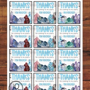 PRINTABLE Geology Theme Birthday Bundle, Geology Theme Cupcake Toppers ...