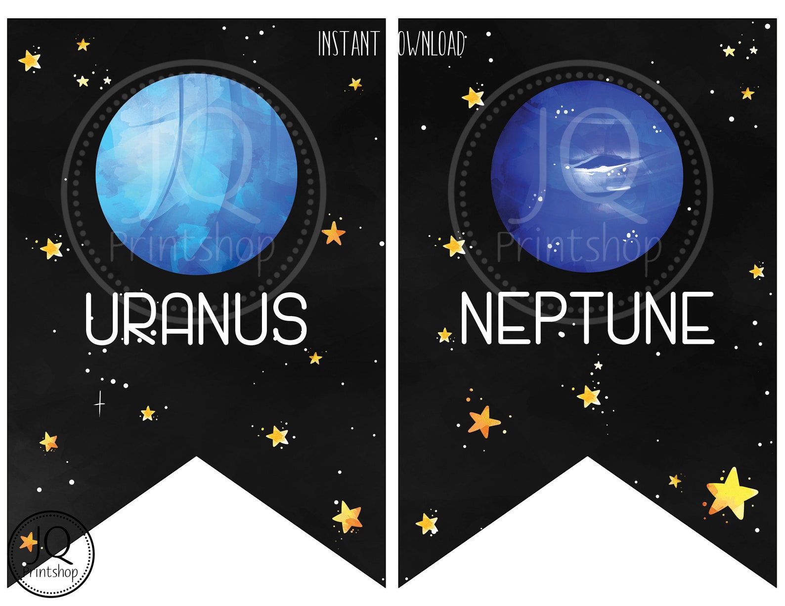 Printable Space Banner Space Theme Party Planet Banner - Etsy