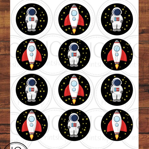Printable Astronaut Printable Rocket Space Theme Birthday - Etsy