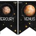 Printable Space Banner, Space Theme Party, Planet Banner, Space Theme ...