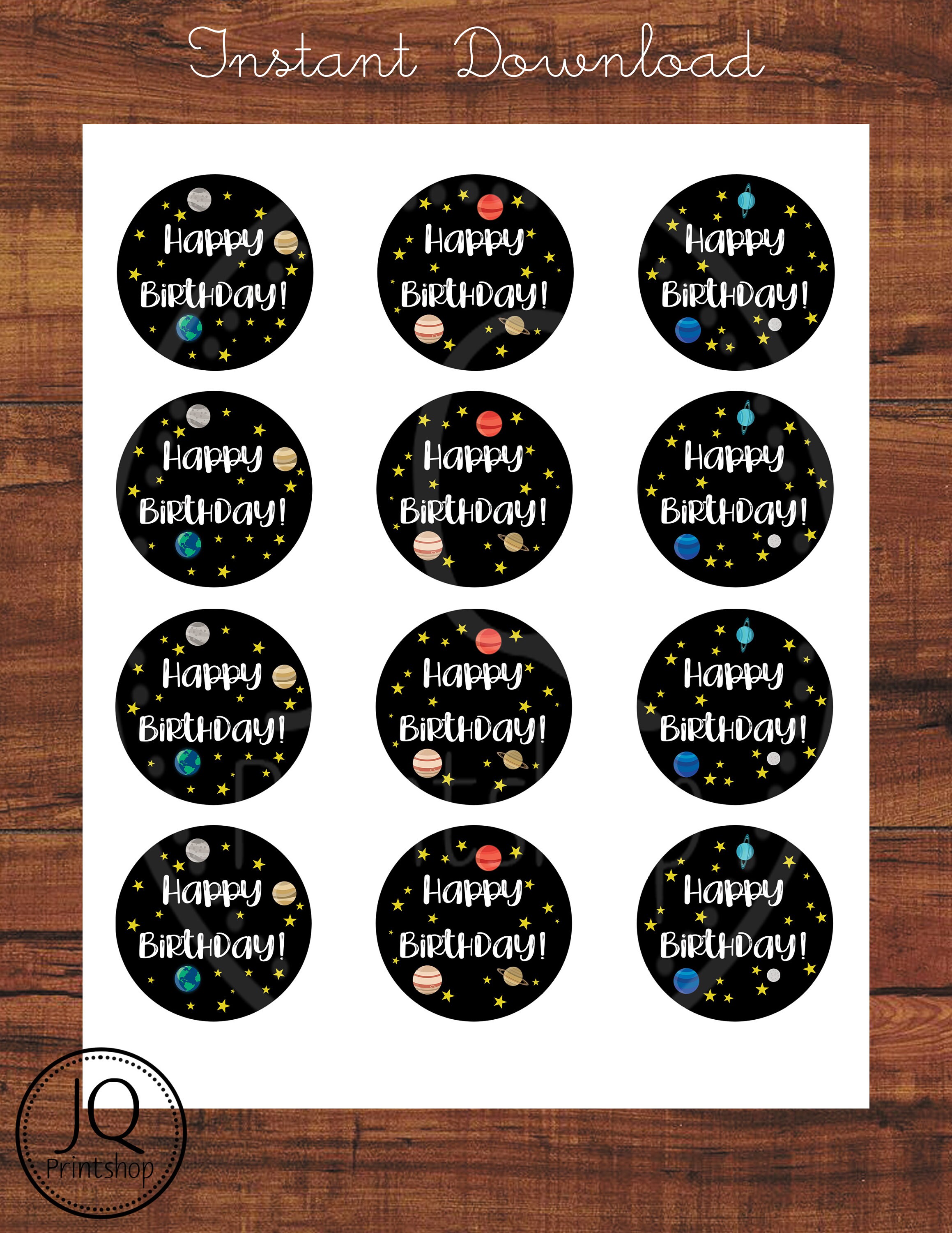 Paquete de fiesta del sistema solar impresible espacio | Etsy