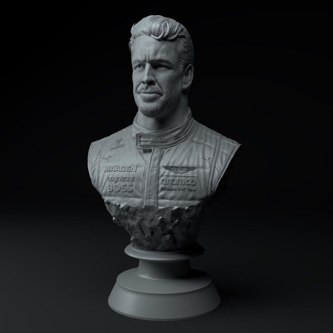 Fernando Alonso Premium 3D Bust STL - Etsy