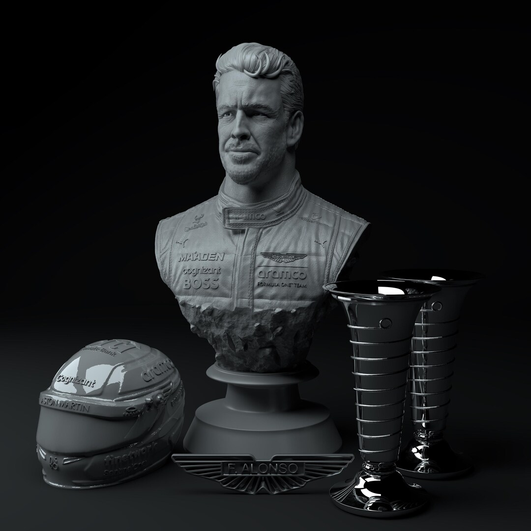 Fernando Alonso F1 Legend Diorama STL - Etsy
