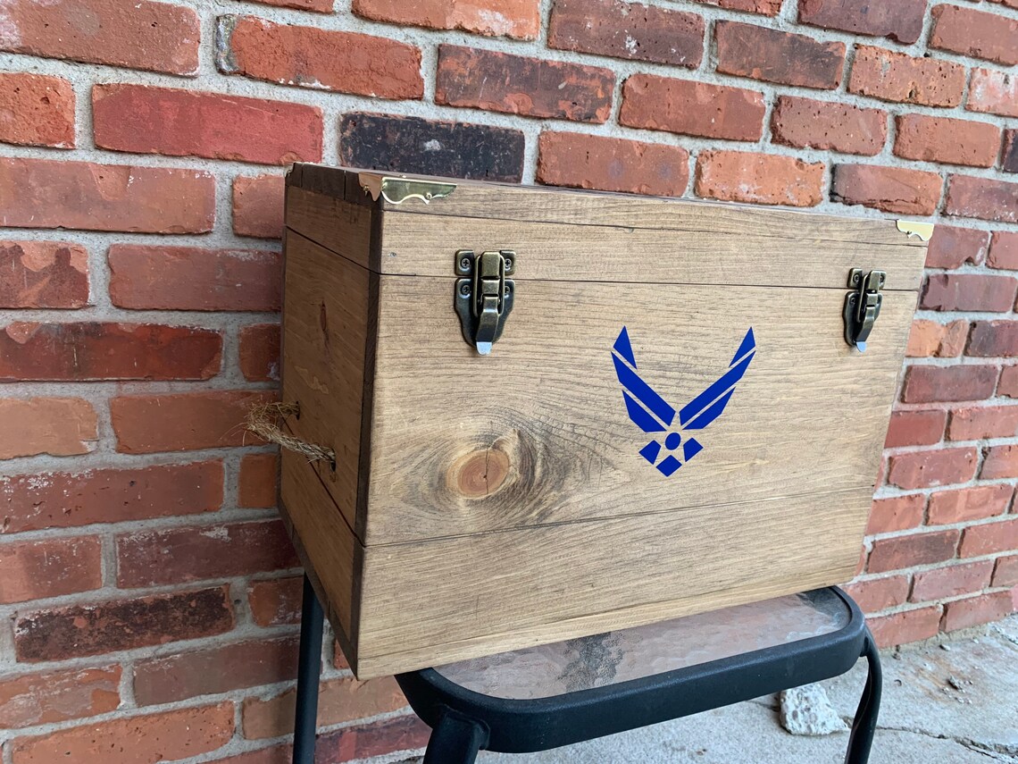18 Military Chest With Shadowbox Display on Lid | Etsy