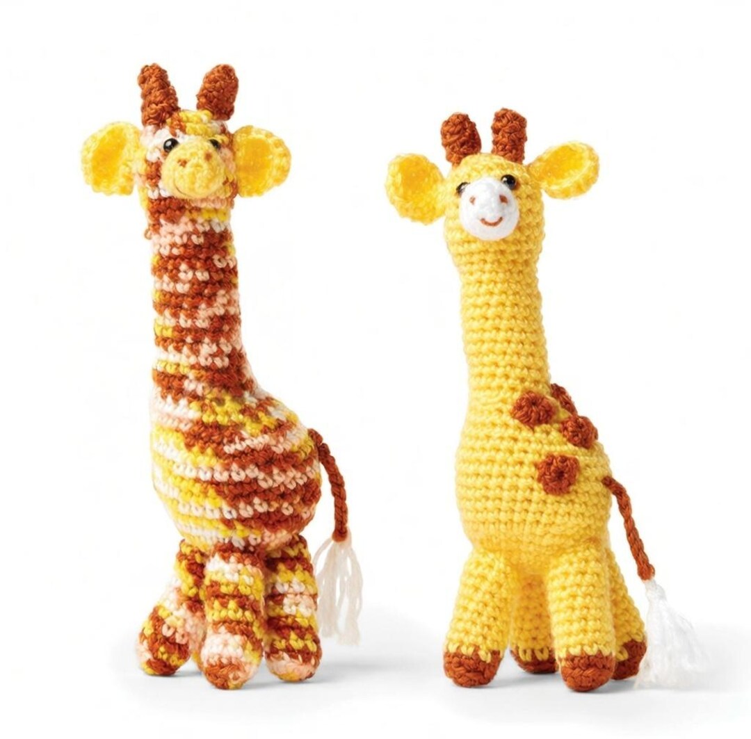Two Happy Giraffes Crochet Pattern | Cute Amigurumi Toy | Easy DIY PDF ...