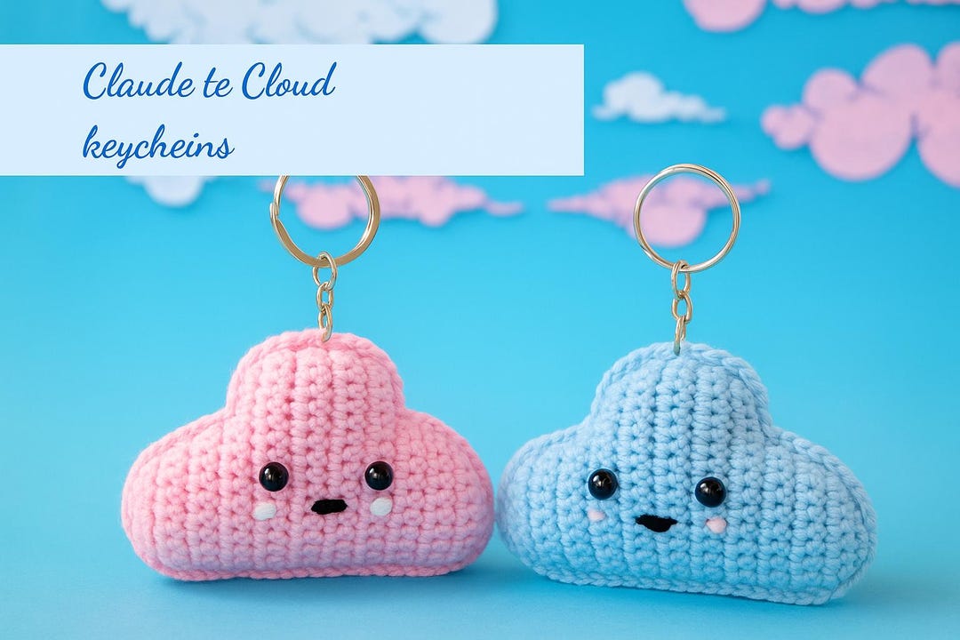 Cloud Keychains Crochet Pattern | Step-by-step Beginner-friendly ...