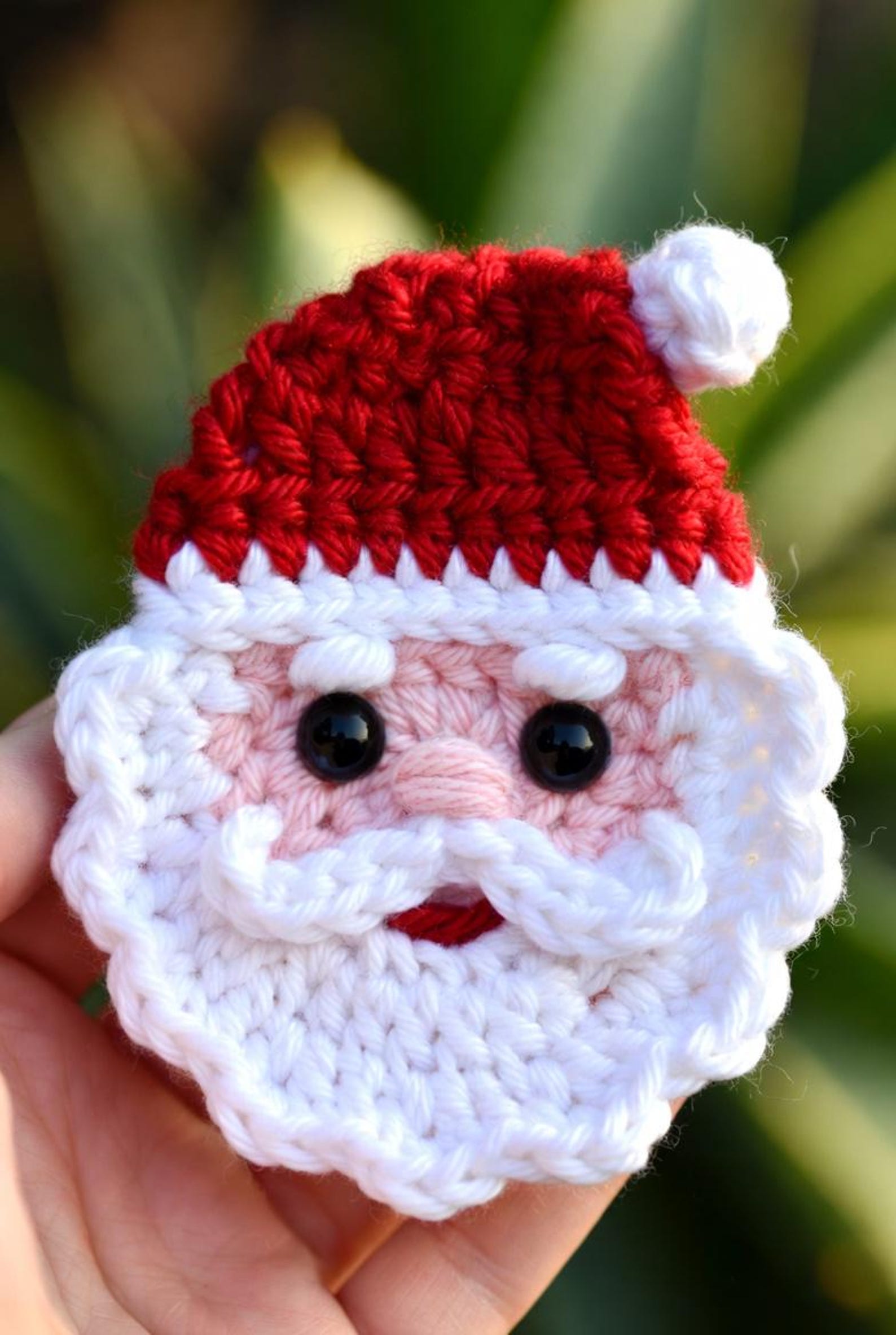 Santa Coaster Crochet Patterns for Christmas | Holiday Table Décor ...