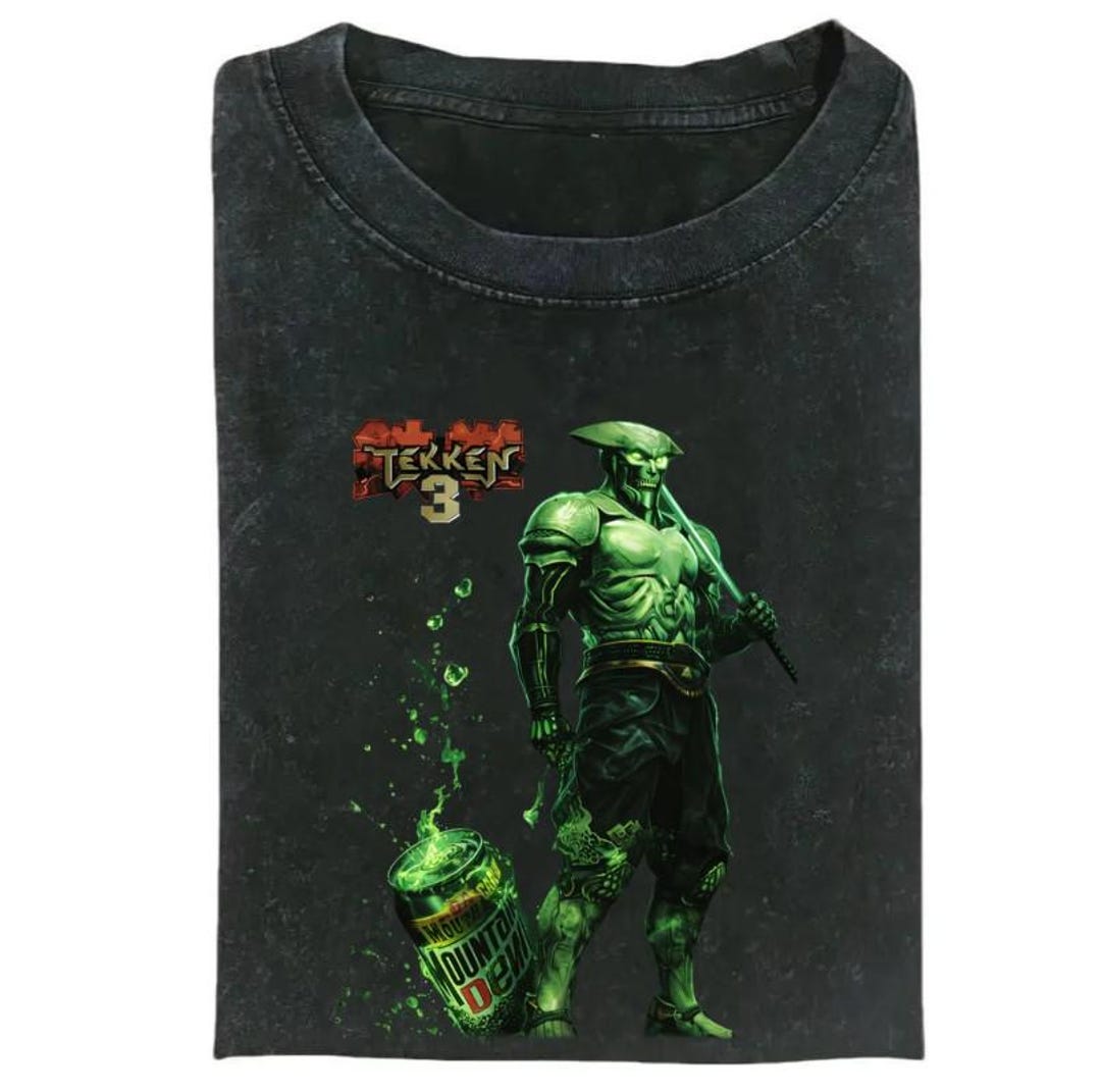 Tekken 3 Graphic T-shirt, Retro Fighting Game Shirt, Vintage Washed ...