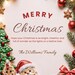 Editable MERRY Christmas Card Template | Printable Holiday Card (canva ...