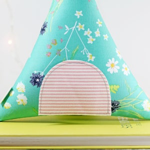 Teepee Tooth Fairy Pillow Teal Wildflower Tooth Fairy Teepee - Etsy