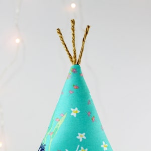 Teepee Tooth Fairy Pillow Teal Wildflower Tooth Fairy Teepee - Etsy
