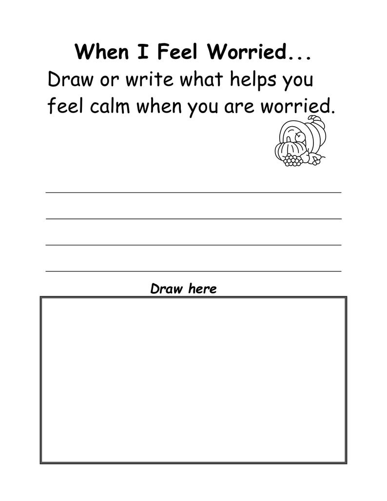 Fall Calm Activity Bundle | Printable Kids Worksheets for Gratitude ...