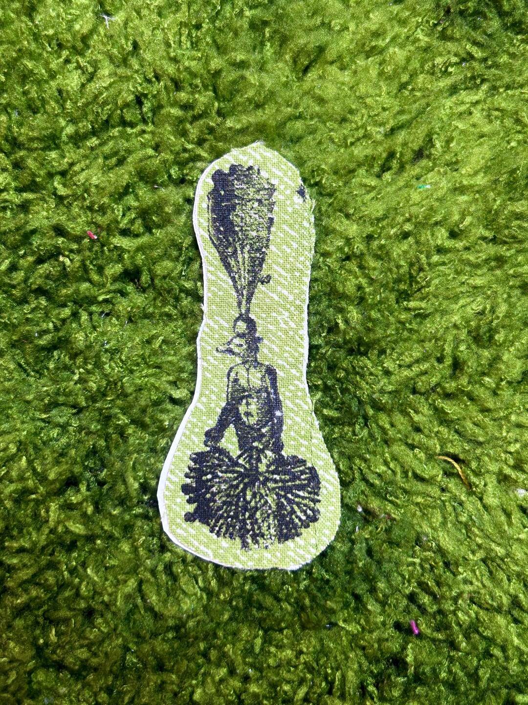 Avant-garde Plague Doctor Hand-stamped Fabric Sticker, Yeti Decal ...