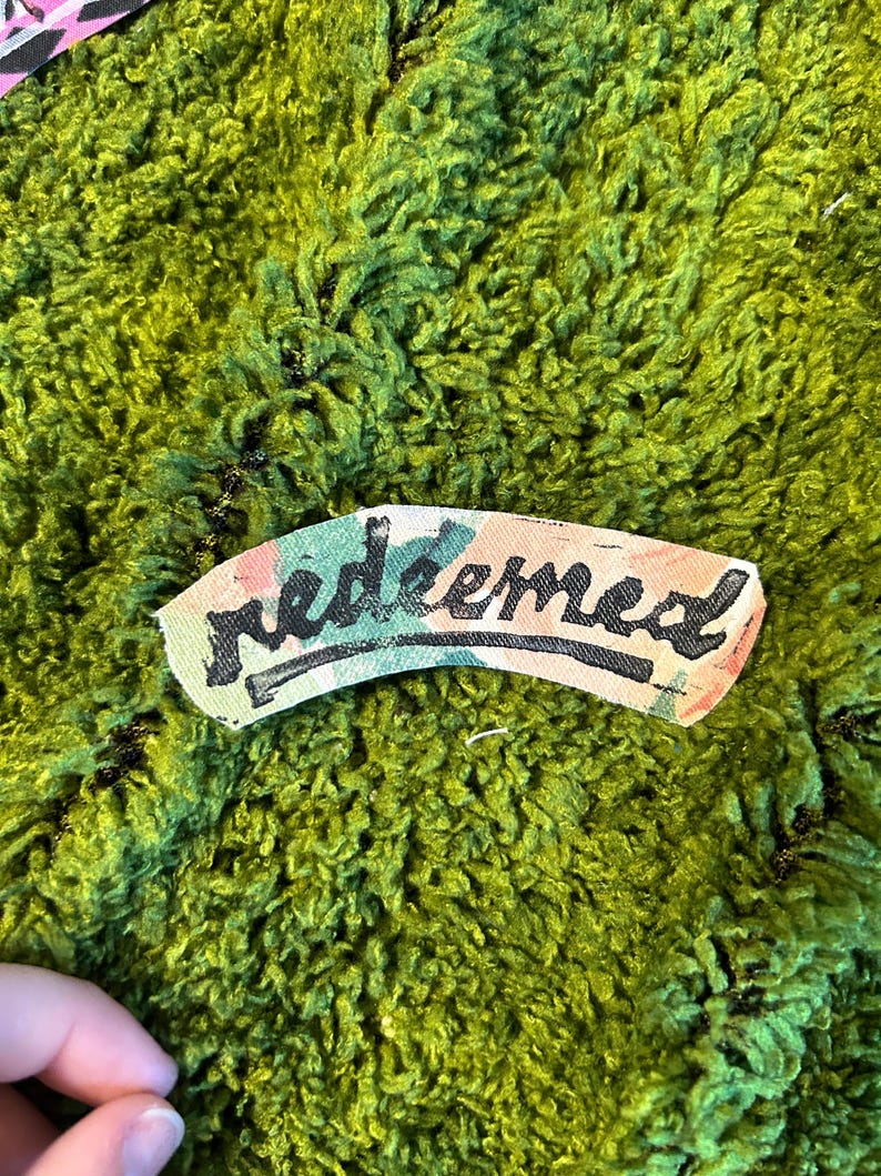 Redeemed Religious Sticker for Stanley Cup, Hat Patch, Laptop Decal - Etsy