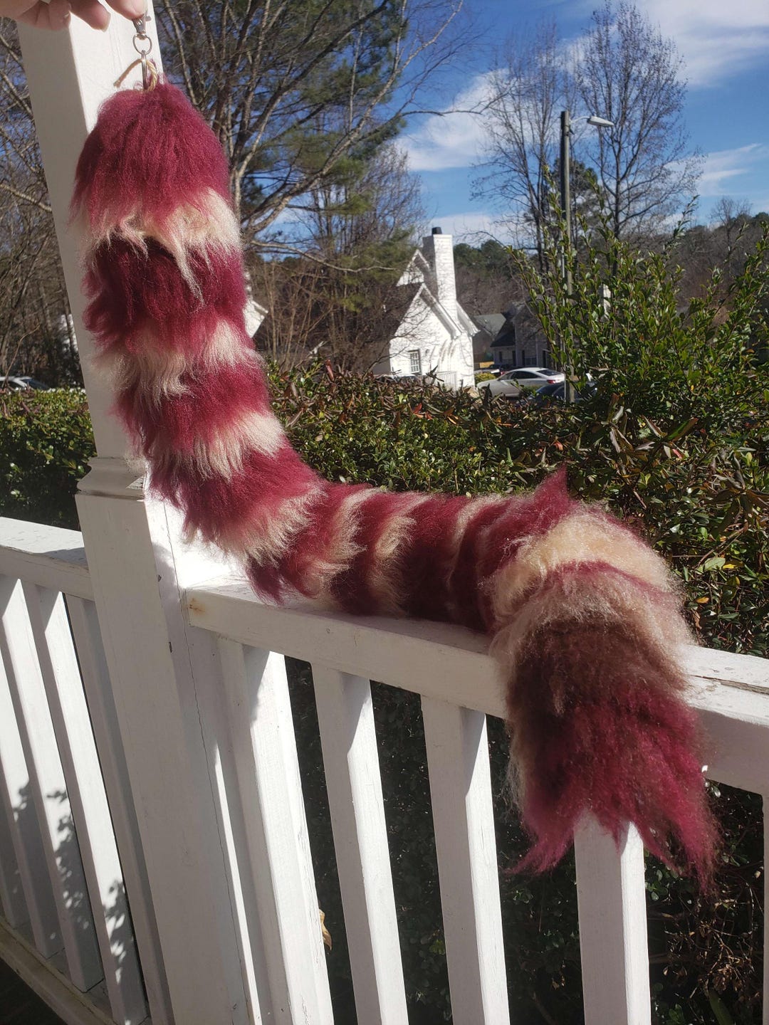 Red Panda Yarn Tail Premade (XL 32in) - Etsy