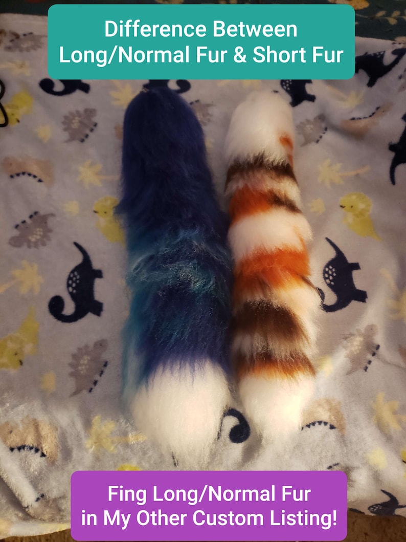 Short Fur Custom Yarn Tails! Design Your Very Own Tail! - Etsy