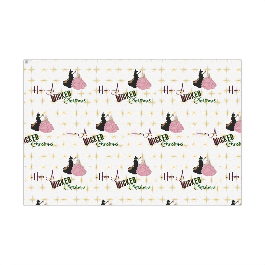 Wicked Theme Christmas Wrapping Paper - Etsy