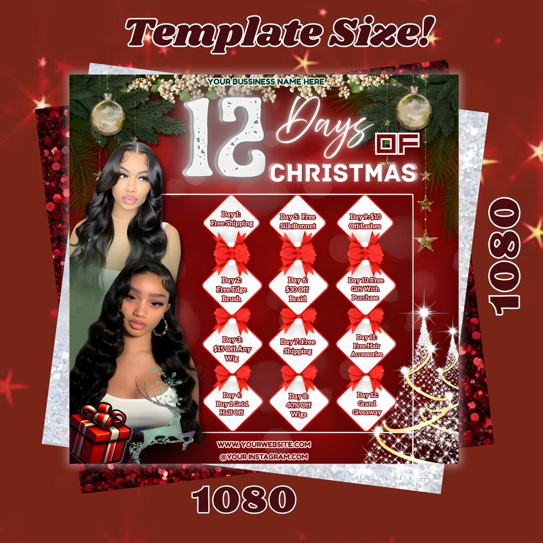 Editable Christmas Calendar Template, Snowman Design (digital Download ...
