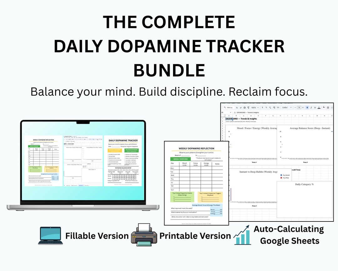 Daily Dopamine Tracker System 2026 – Data-driven Focus & Brain ...