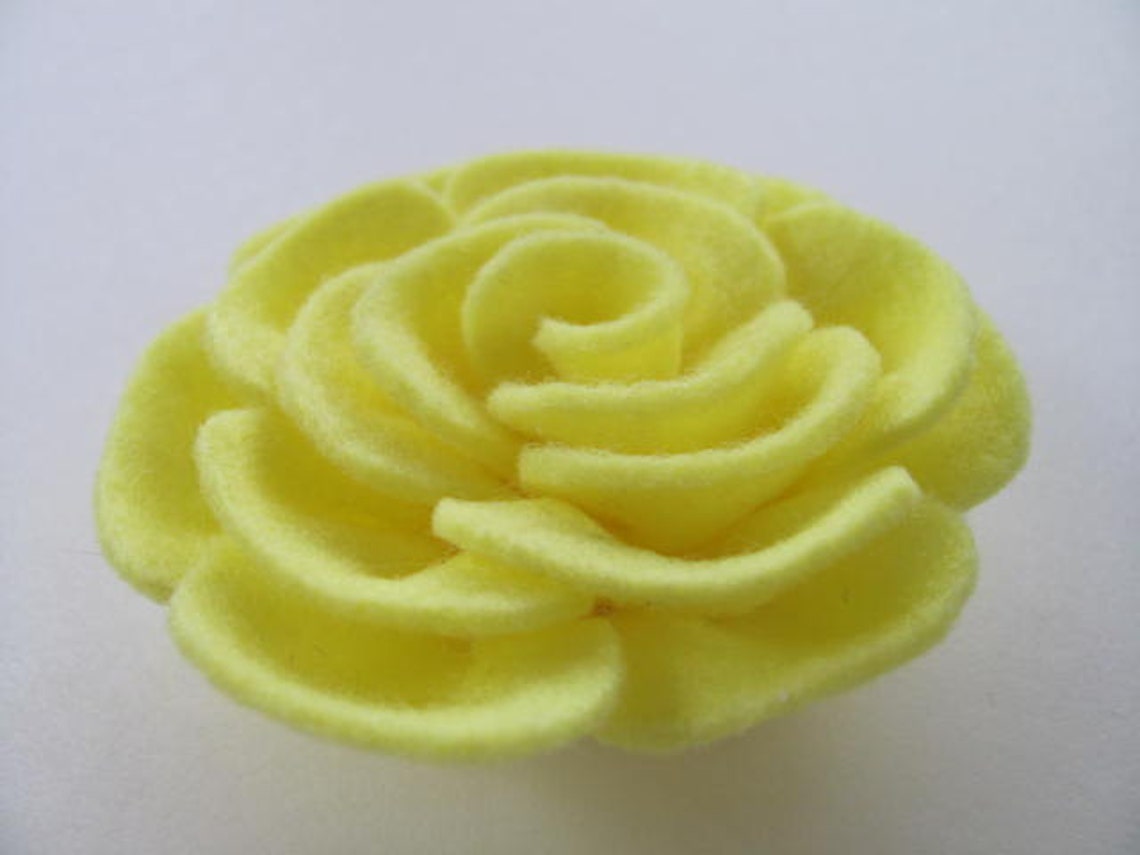 Rose Pattern TIFFANY ROSE No Sew Felt Flower Tutorial Rose Flower ...