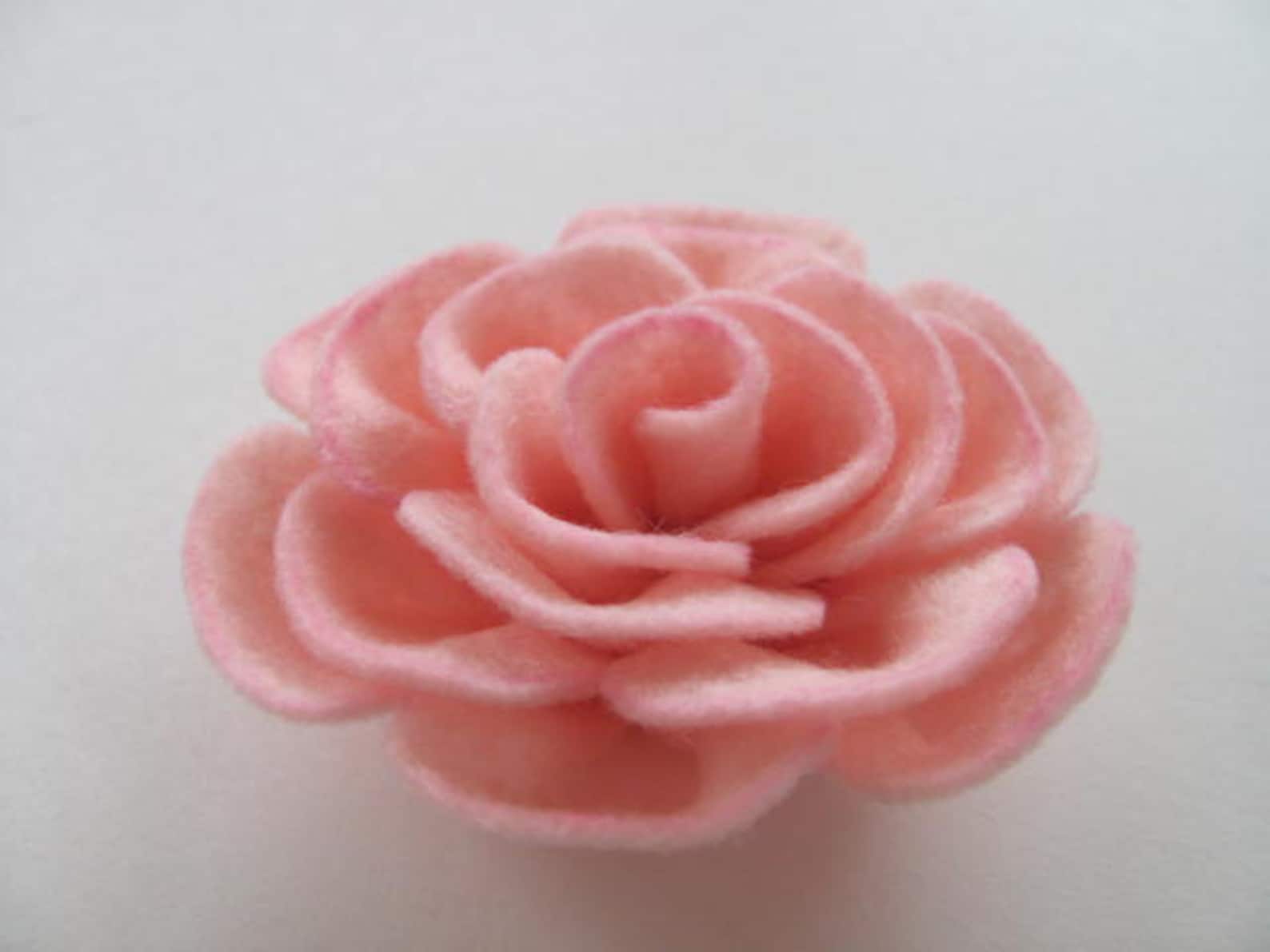 Rose Pattern TIFFANY ROSE No Sew Felt Flower Tutorial Rose Flower ...