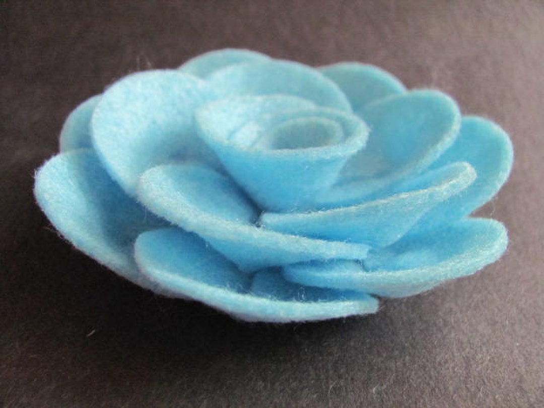 Felt Rose Pattern PENNY ROSE No Sew Felt Rose Flower Rose Tutorial ...