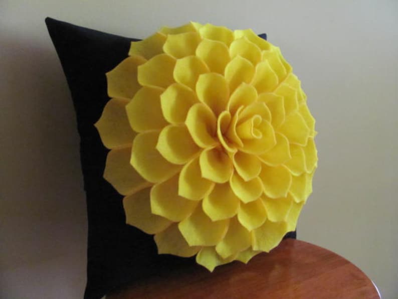 Felt Flower Pillow Pattern SOPHIA FLOWER Fabric Flower Tutorial Flower ...