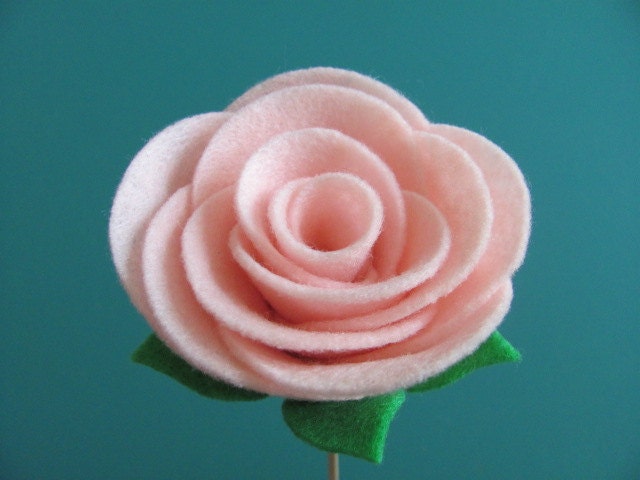 Felt Rose Pattern ALYSSA ROSE No Sew Flower Tutorial Felt Flower ...