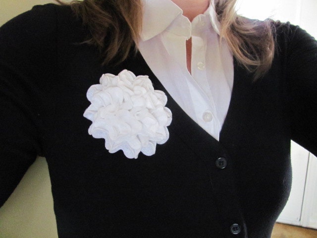 STARLETTE FLOWER No Sew Felt Flower Tutorial Felt Flower Pattern Brooch ...