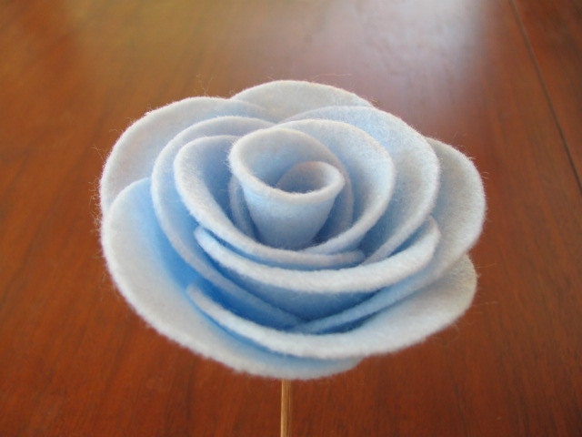Felt Rose Pattern ALYSSA ROSE No Sew Flower Tutorial Felt Flower ...
