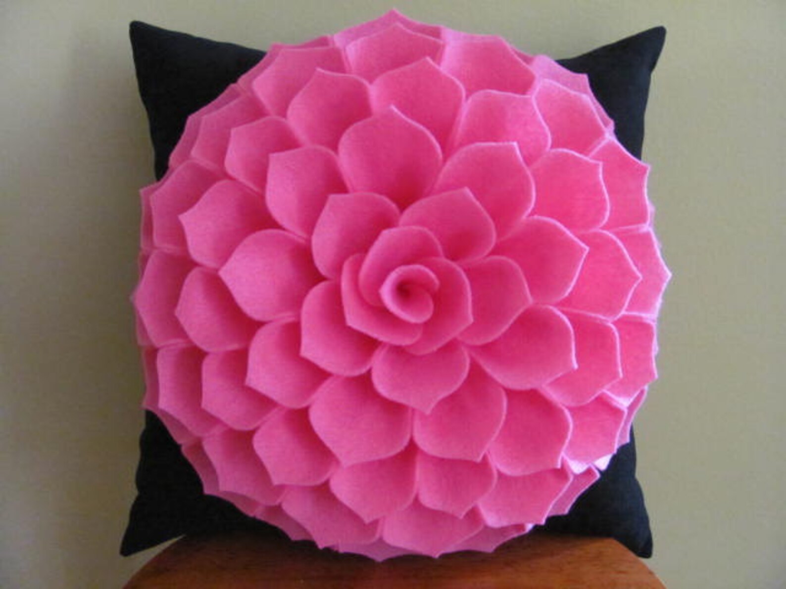 Flower Pillow Pattern SOPHIA FLOWER Fabric Flower Tutorial Flower Wall ...