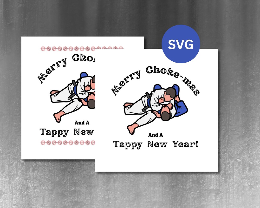 Jiu Jitsu Merry Choke-mas SVG - Etsy