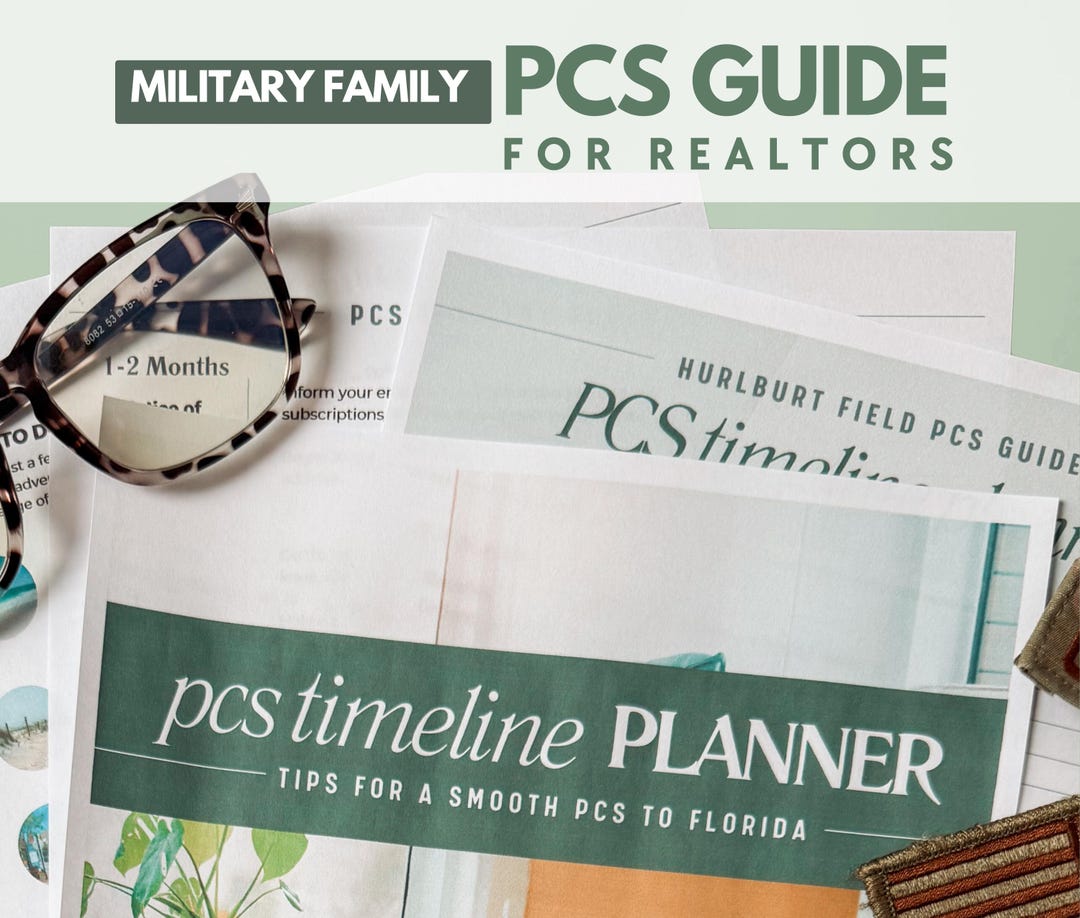 Military Relocation Guide Canva Template | Real Estate Marketing ...
