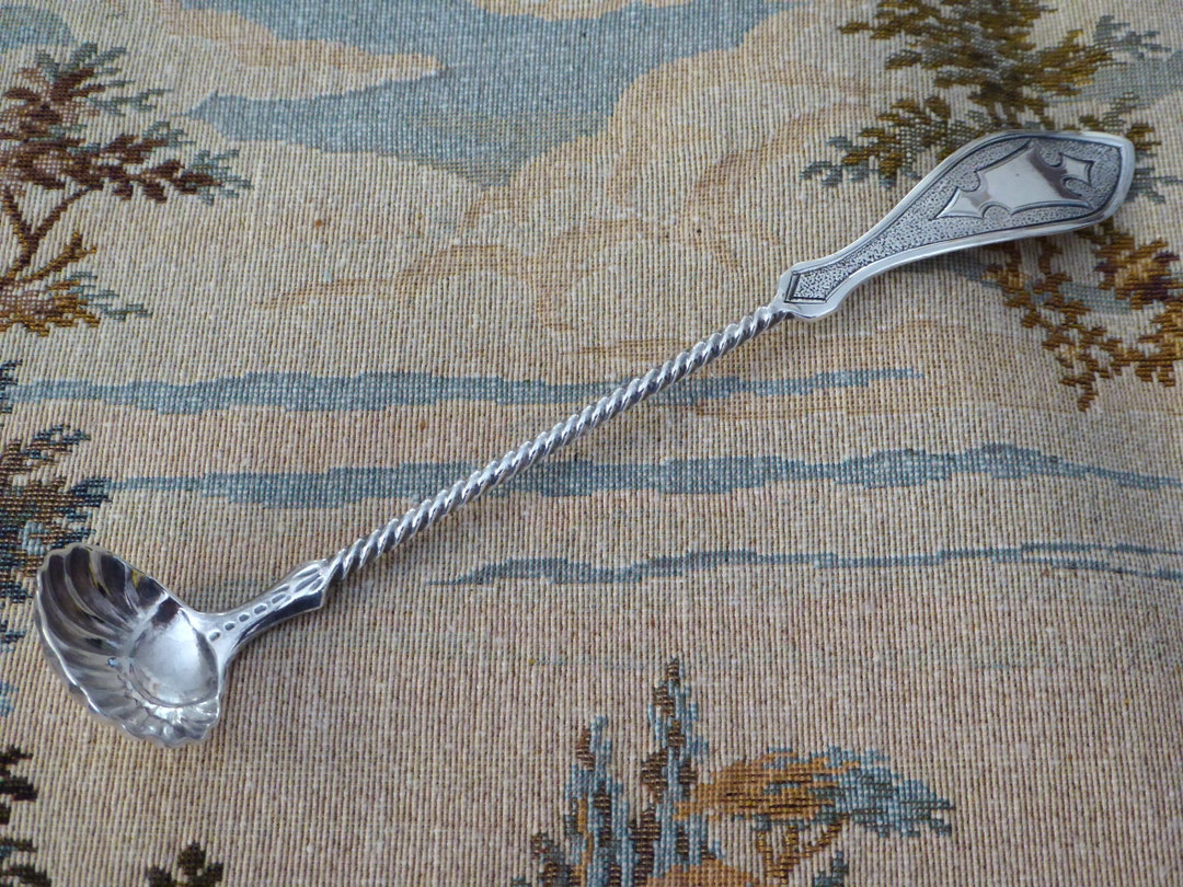 Sterling Mayonnaise Ladle by Westervelt, Westervelt Twist Engraved ...