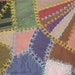 14 Antique Crazy Quilt Extravagantly Embroidered Block 13x14 Pastel ...