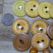 29 Golden Mustard Vintage Bakelite Celuloid Buttons, 29 Gold Yellow Old ...