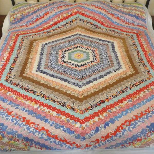 Hexagon Quilt - Etsy