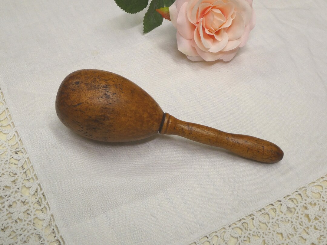 Vintage Wood Sock Darner, Wooden Darner Much Used, Two Piece Vintage ...