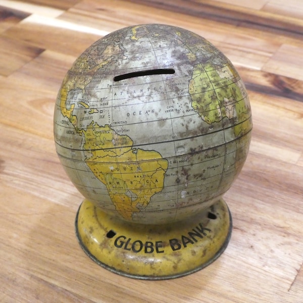Globe Bank - Etsy