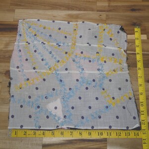 14 Antique Crazy Quilt Extravagantly Embroidered Block 13x14 Pastel ...