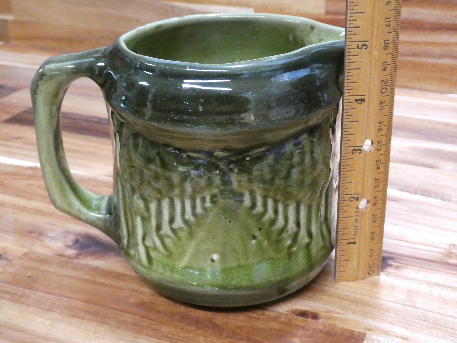 Antique Brush Mccoy Green Avenue of Trees Pitcher the Real Mccoy ...