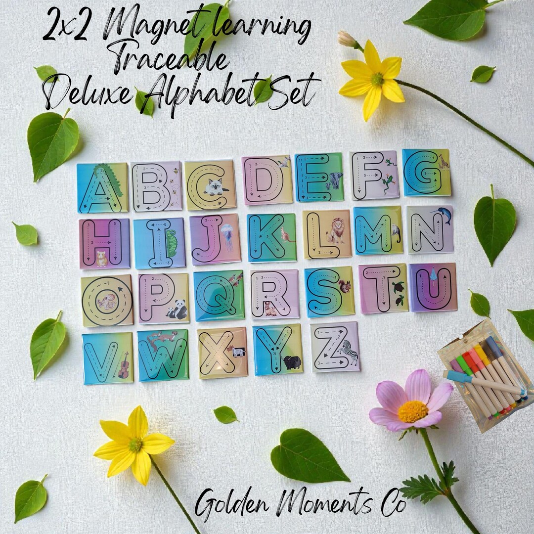 Alphabet Deluxe Set, Letters A-Z. Traceable, Reusable, Hours of Fun ...