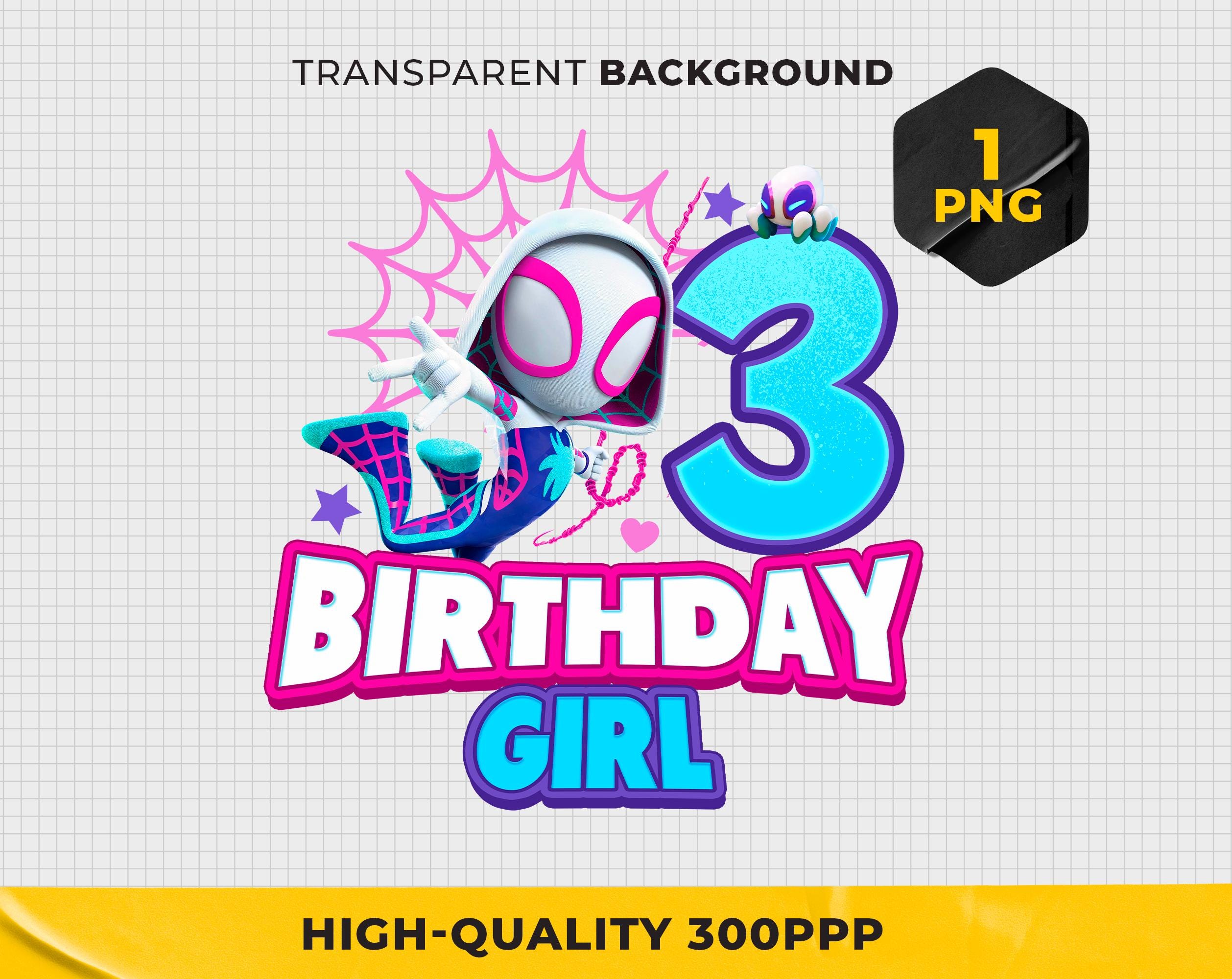 Spidey and His Amazing Friends Png 3rd Birthday Girl, Superhero PNG ...