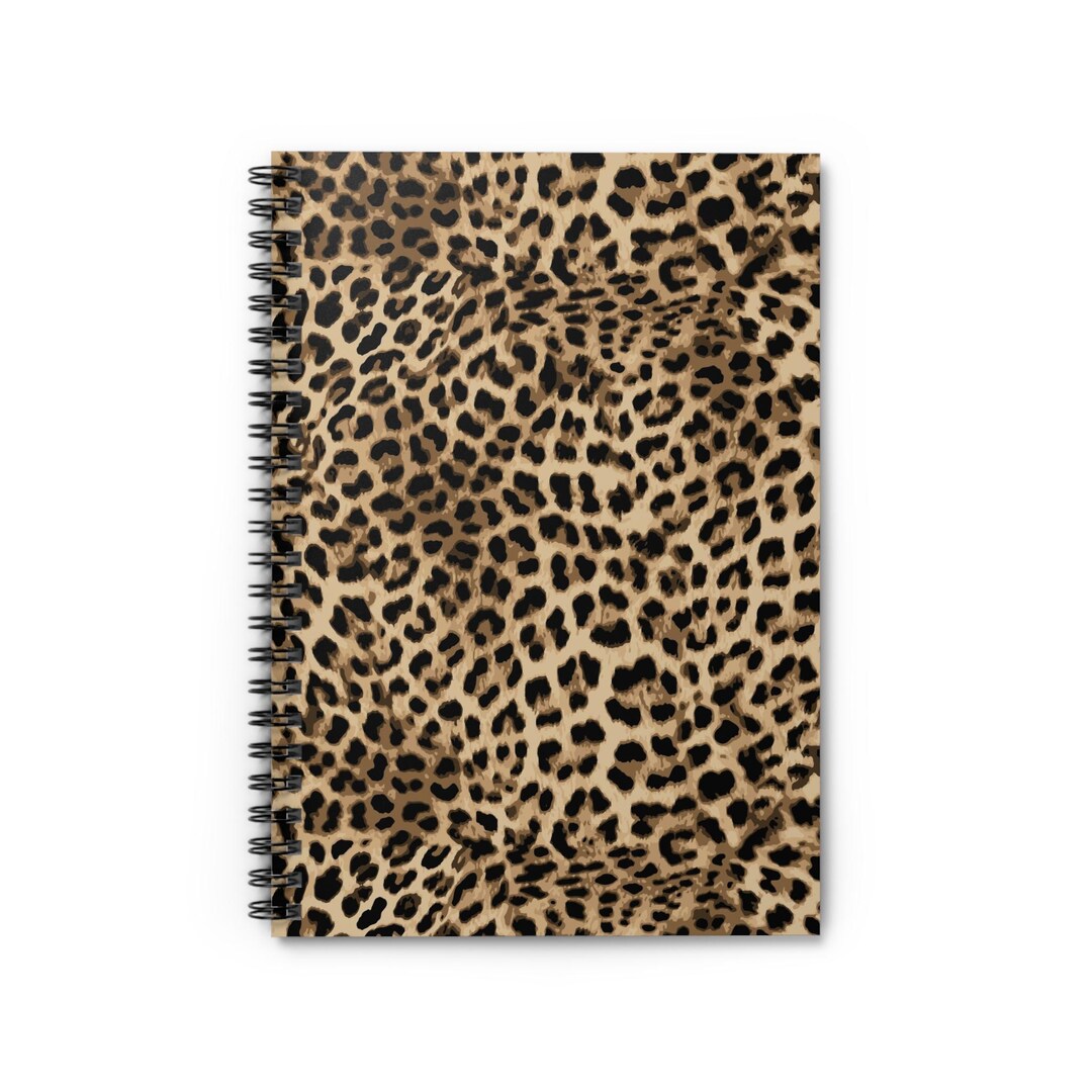 LEOPARD JOURNAL Spiral Notebook - Ruled Line - Etsy