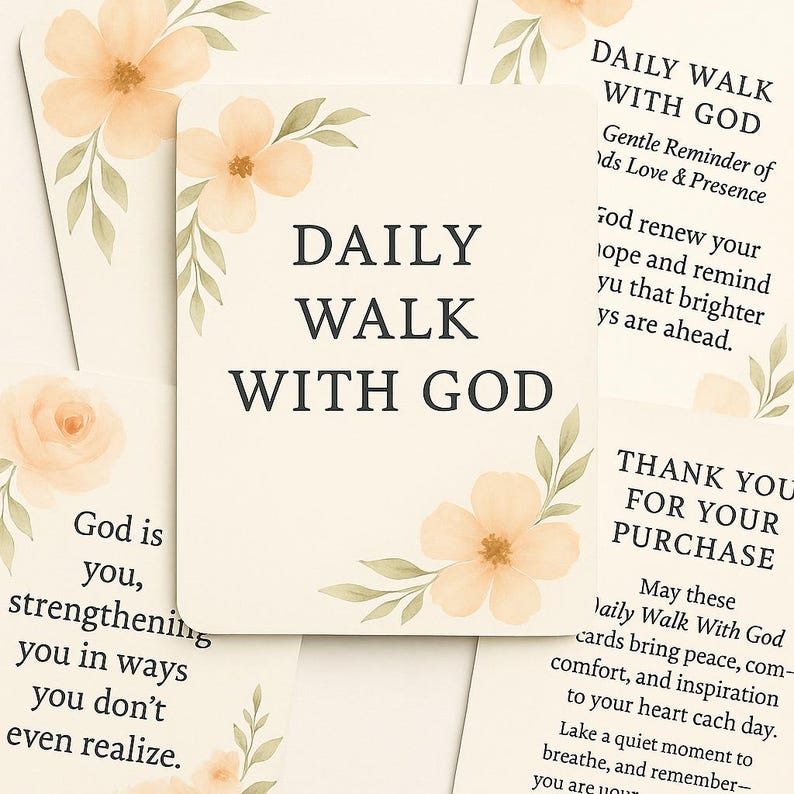 Daily Walk With God Printable Bundle | Faith Printables | Floral ...